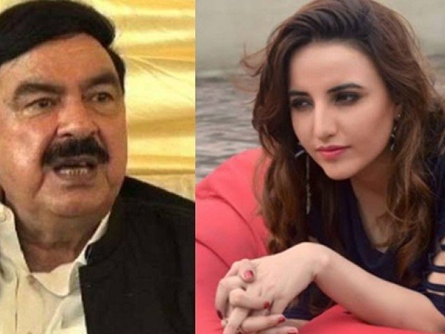 TikTok Star Hareem Shah Blames Sheikh Rashid of sending her ‘indecent ...